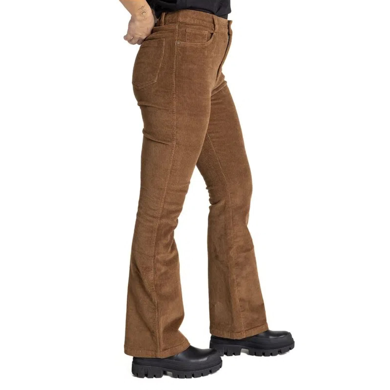 Pantalon Mended Heart Corduro-Bison Para Mujer