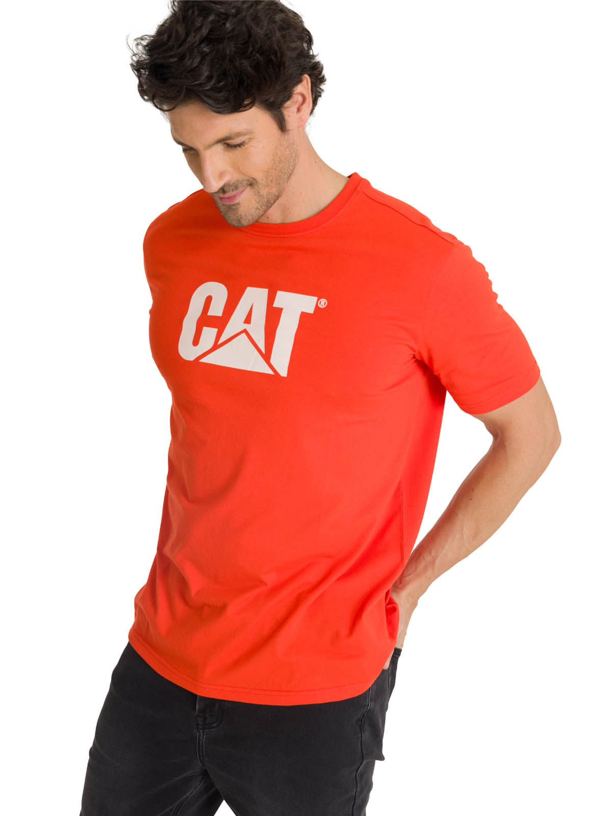 Camiseta Lifestyle Cat Logo Tee Para Hombre - CAT Lifestyle
