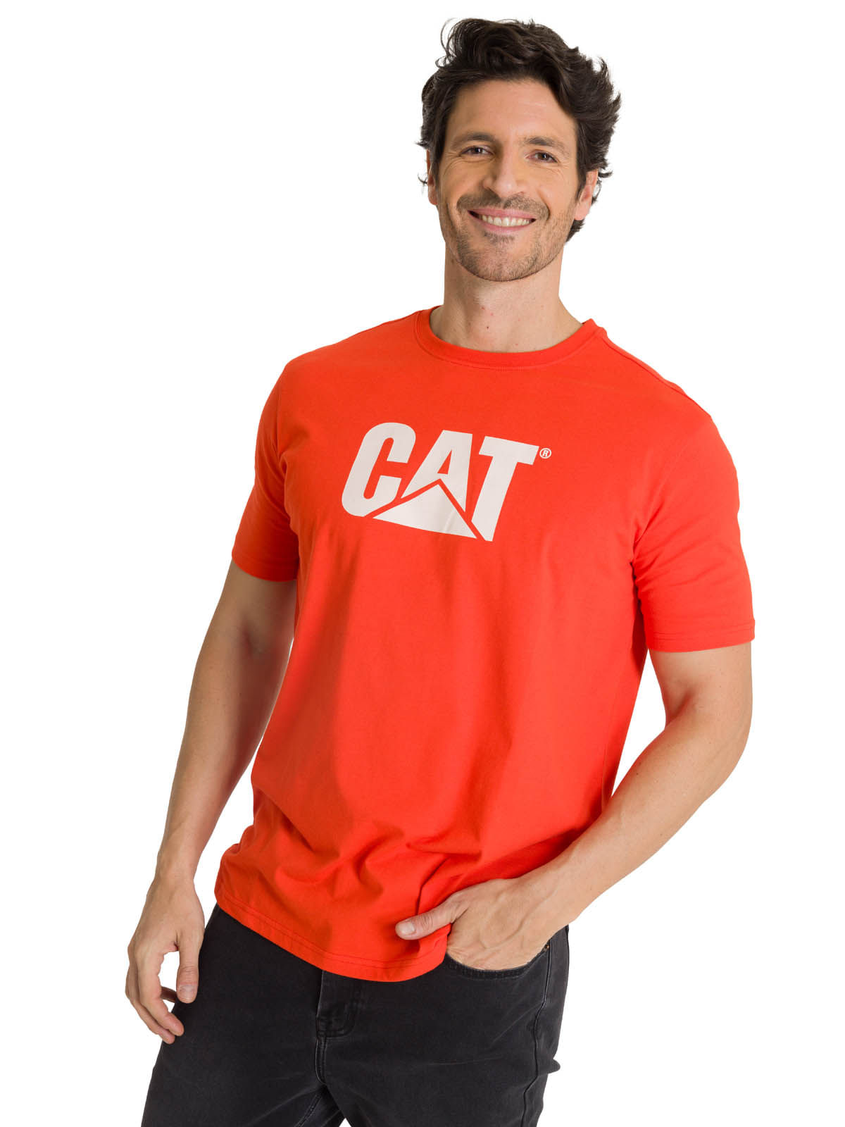 Camiseta Lifestyle Cat Logo Tee Para Hombre - CAT Lifestyle